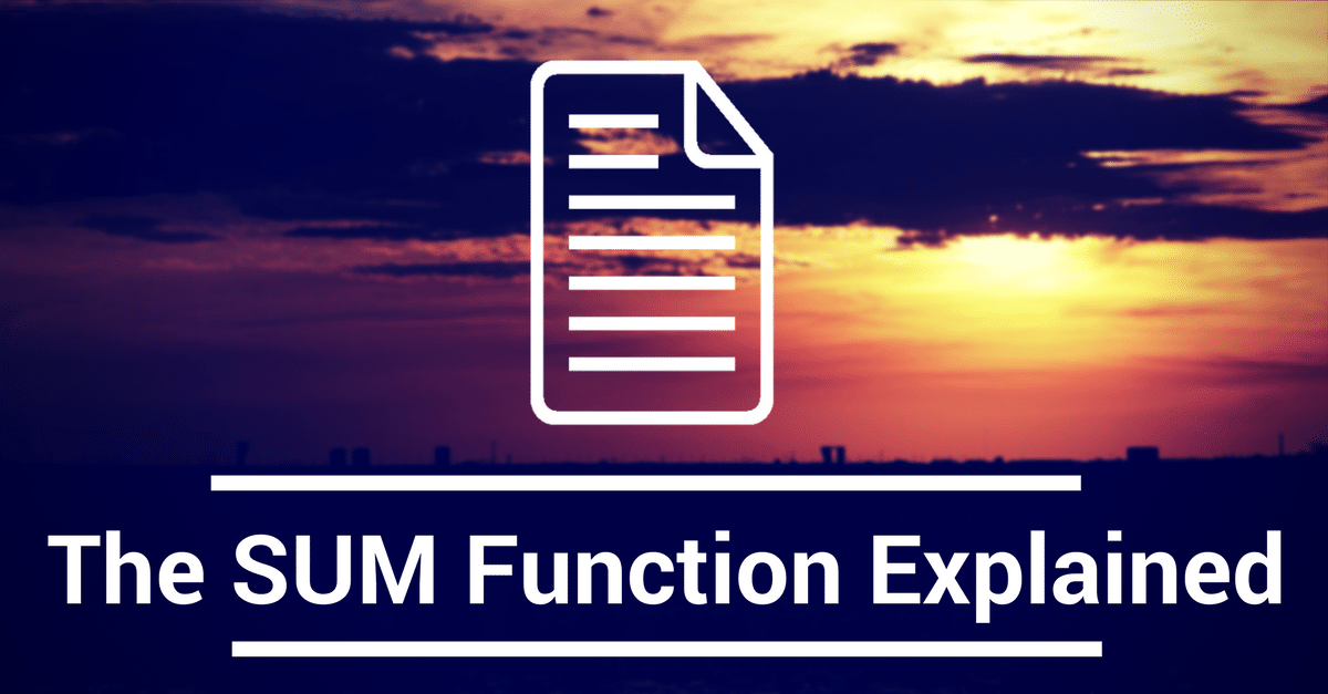 How To Add Numbers In Excel The SUM Function Explained