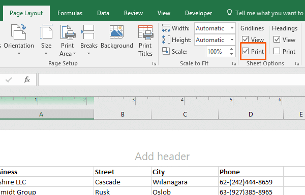 Print Excel Spreadsheet With Lines Hot Picture