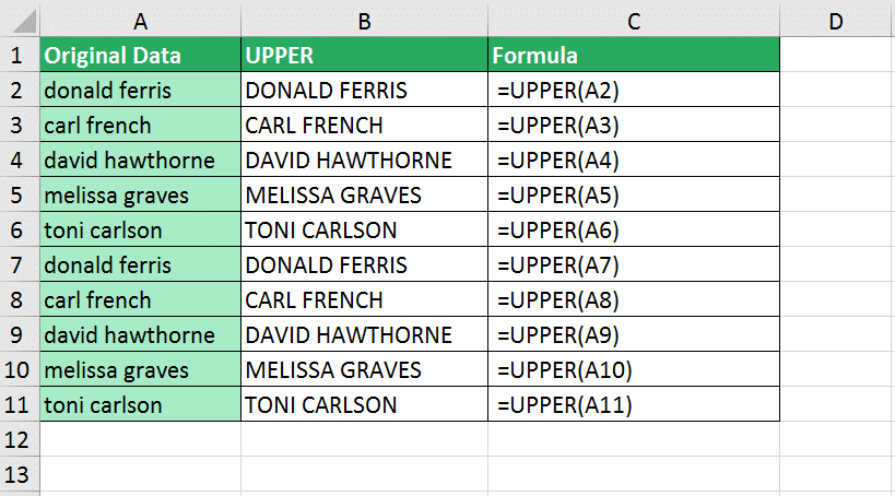 How To Change Case In Excel Capitalize First Letter or ALL 