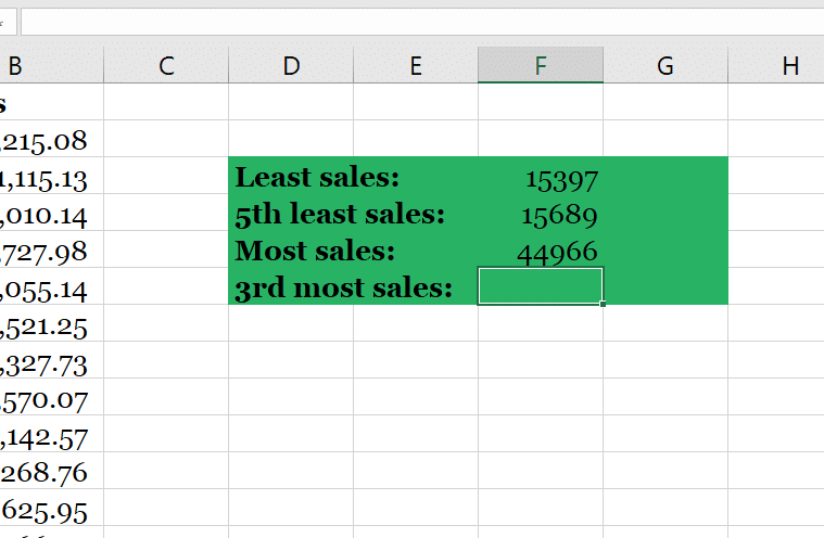 How to use the Excel functions SMALL and LARGE (2020 guide)