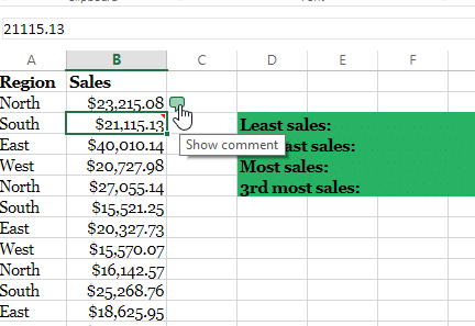 How to Insert a Comment in Excel - and Edit and Delete it