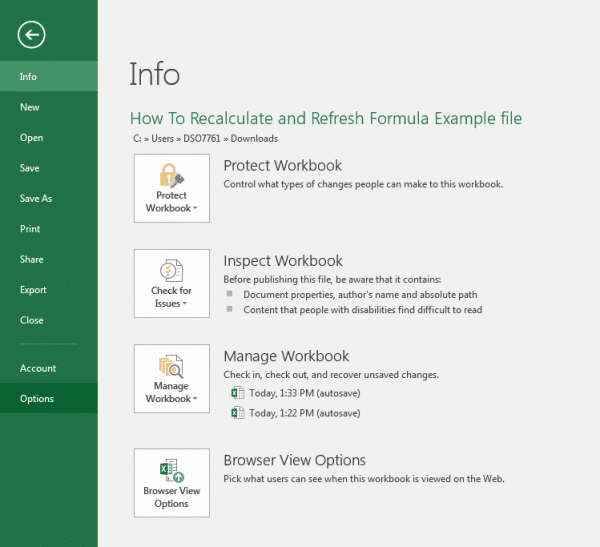How To Refresh Formulas In Excel Make Formulas Recalculate
