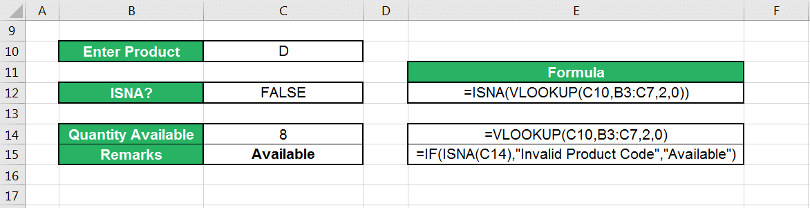 How To Use The ISNA Function In Excel 3 Examples