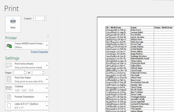 How to Print Gridlines in Excel + how to Add and Edit them