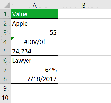 How to use the Excel functions ISNUMBER and ISTEXT (2019)