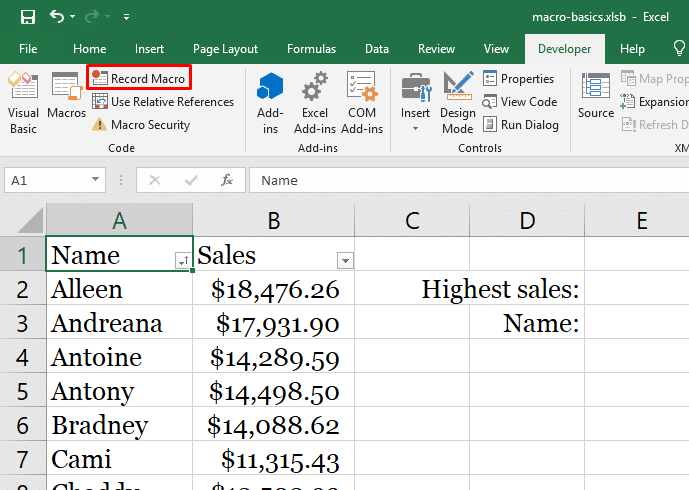 How To Make A Macro In Excel