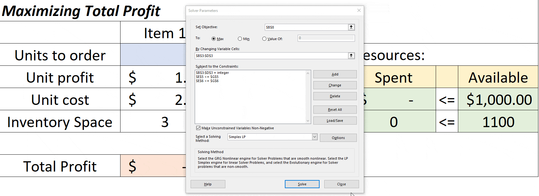 How to Load and Use Excel's "Solver" Add-In (Fast & Easy)