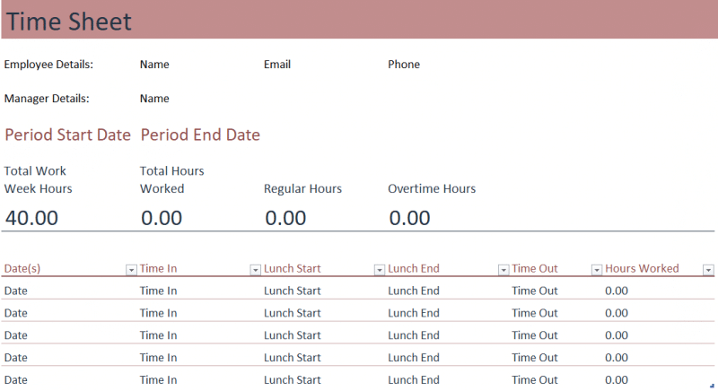 How to Create a Timesheet in Excel (+5 FREE Templates)