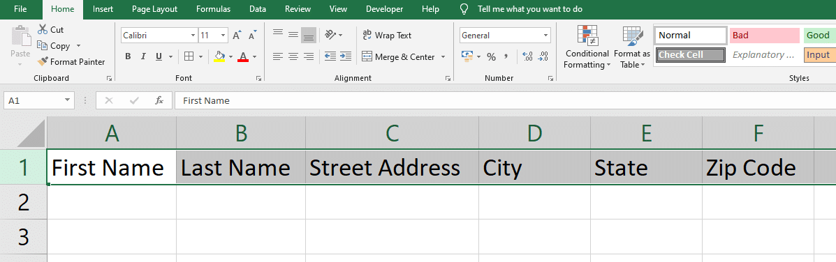 How To Print Address Labels From Excel File Naahits