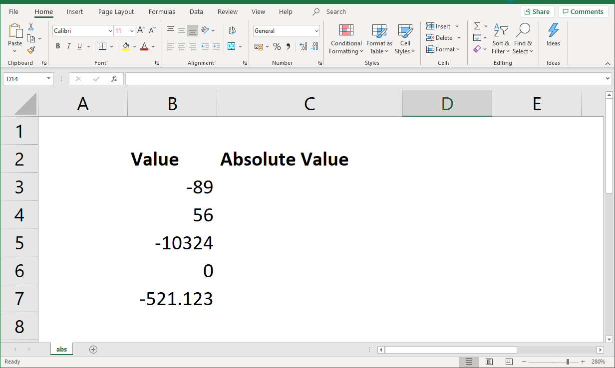 How To Find The Absolute Value In Excel ABS Function 