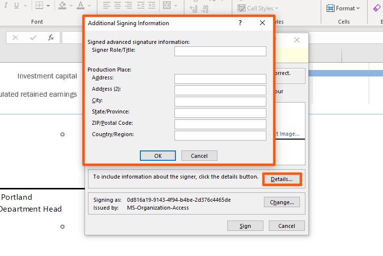 How To Insert A Digital Signature In Excel Fast And Easy