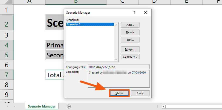 How To Use Excels Scenario Manager Step By Step