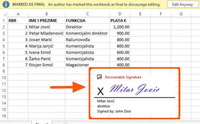 How to Insert a Digital Signature in Excel - 3 Methods