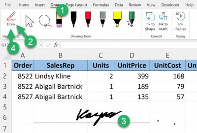 How to Insert a Digital Signature in Excel - 3 Methods