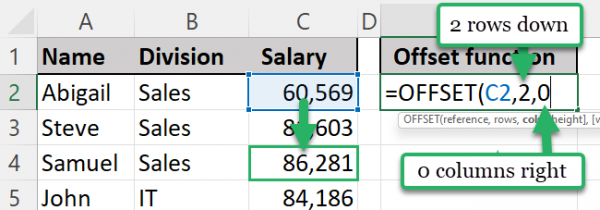 How to Use the OFFSET Function in Excel – 3 Examples (2024)