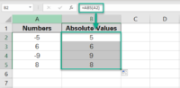 How to Get Absolute Value in Excel With the ABS Function