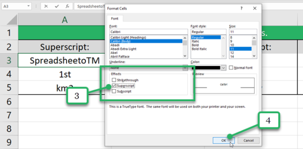 How to Use Superscript and Subscript in Excel (Full Guide)