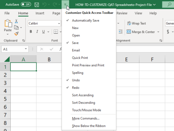 How to Customize the Quick Access Toolbar in Excel (2023)