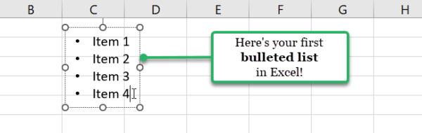 How to Add Bullet Points in Excel (4 Best Methods)
