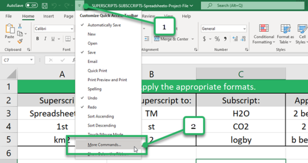 How to Use Superscript and Subscript in Excel (Full Guide)