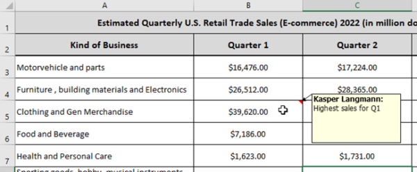 Excel Comments and Notes: How to Add, Edit, and Delete