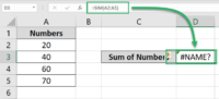 How to Fix the #Name Error in Excel (Step-by-Step)