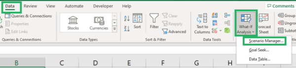 How to Use the Scenario Manager in Excel