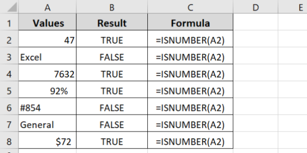 How To Use The Excel Functions Isnumber Istext And Isnontext