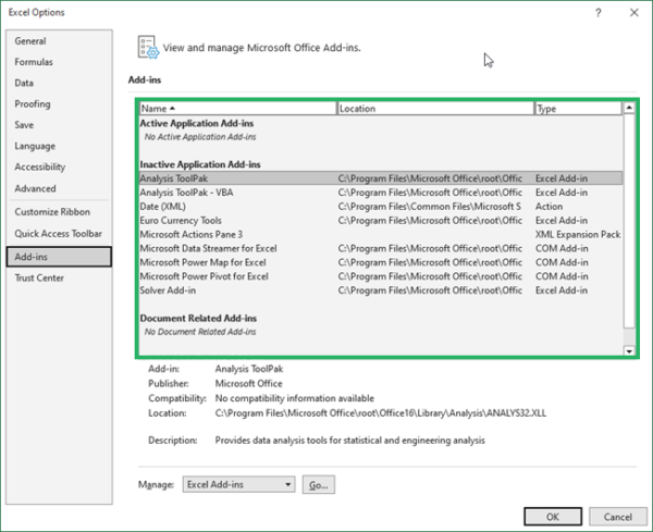 How to Add the Data Analysis Toolpak in Excel (2023)