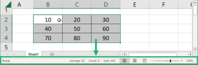 How to Use and Customize the Status Bar in Excel (Fast)