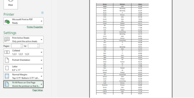 How to Print an Excel Spreadsheet on One Page (+ More)