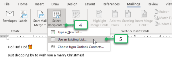 How to Mail Merge from Excel to Word (Step-by-Step)