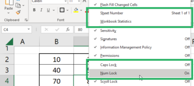 How to Use and Customize the Status Bar in Excel (Fast)