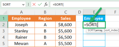 Excel SORT Function: Sort Excel Data Using a Formula (2024)