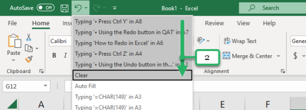 How to Undo & Redo in Excel (Shortcut + Button)