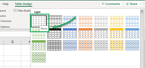 How to Remove Table Formatting in Excel - Without Losing Data