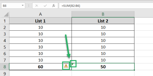 How to Fix "Formula Omits Adjacent Cells" Excel Error