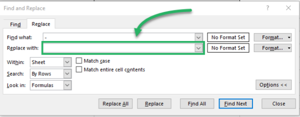 How to Remove Dashes in Excel: Step-by-Step Guide