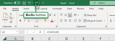 How to Undo & Redo in Excel (Shortcut + Button)
