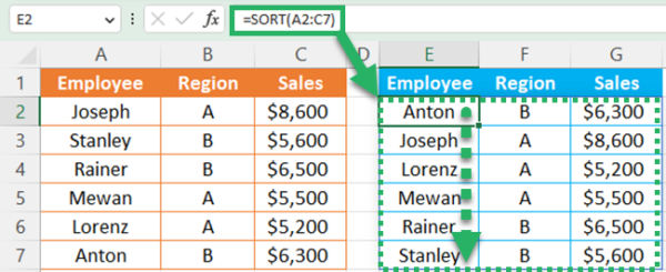 Excel SORT Function: Sort Excel Data Using a Formula (2024)