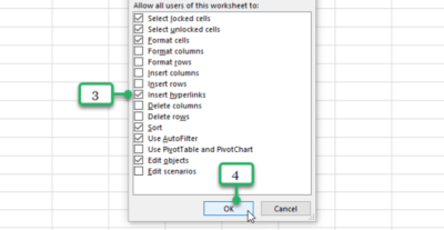 When You Protect a Workbook Which Feature Becomes Blocked?