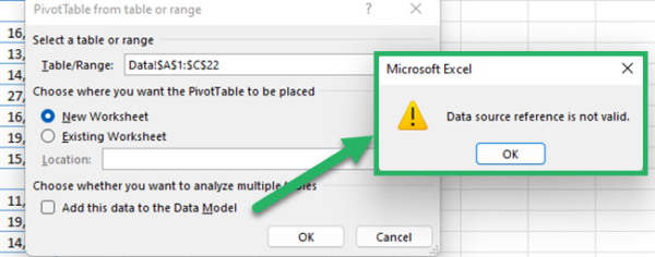 "Reference isn't Valid" Excel Error: How to Fix
