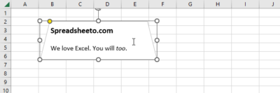 How to Insert a Text Box in Excel (Step-by-Step)