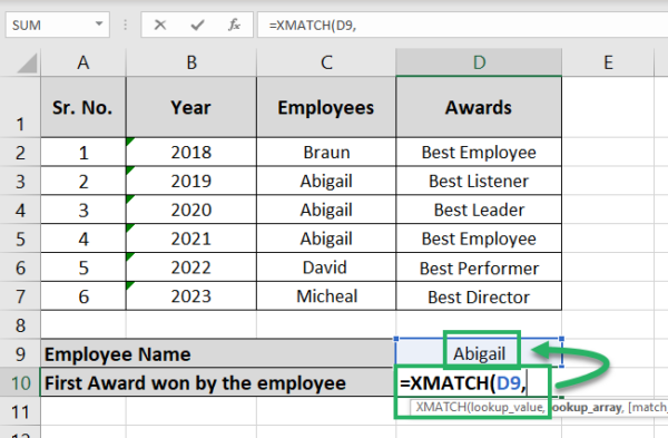 How To Use The Xmatch Function In Excel Step By Step 2023 1210