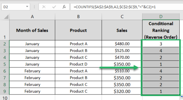 How to do RANK IF in Excel to Rank With Condition (2024)