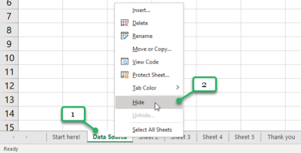 How to Hide Worksheets and Tabs in Excel (With Password)