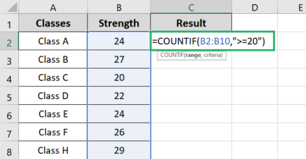 How To Countif Between Two Numbers In Excel Step By Step 4164