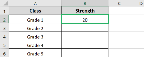 Excel Guide: Clicking and Dragging the Fill Handle