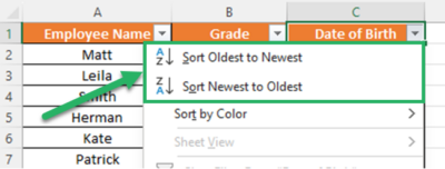 How to Sort by Date in Excel in 2 Minutes or Less