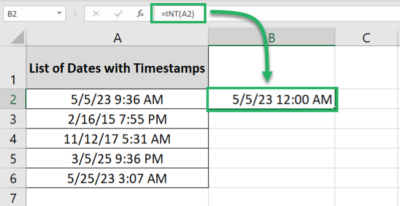 How to Remove Time From Date in Excel (Guide)
